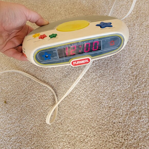 Fisher-Price | Other | Vintage Playskool Kids 9s Alarm Clock Works ...